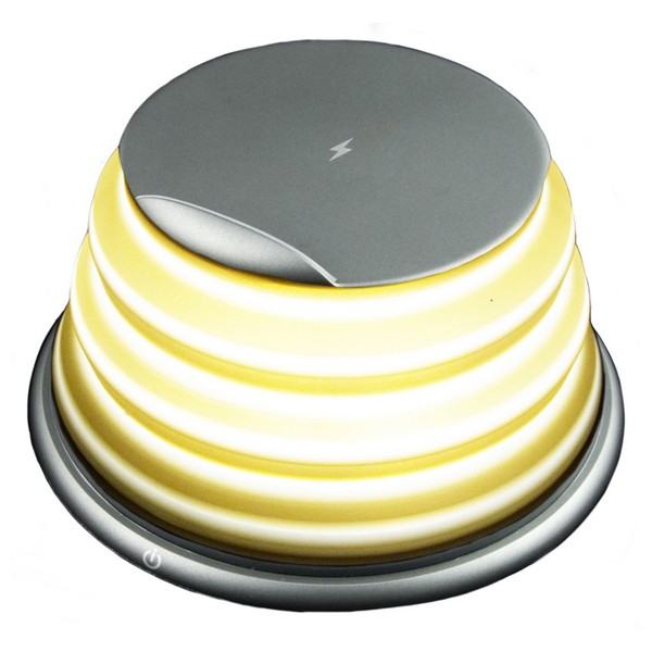 LED Lamp with Wireless Charger for Smartphones Qi - NOVO