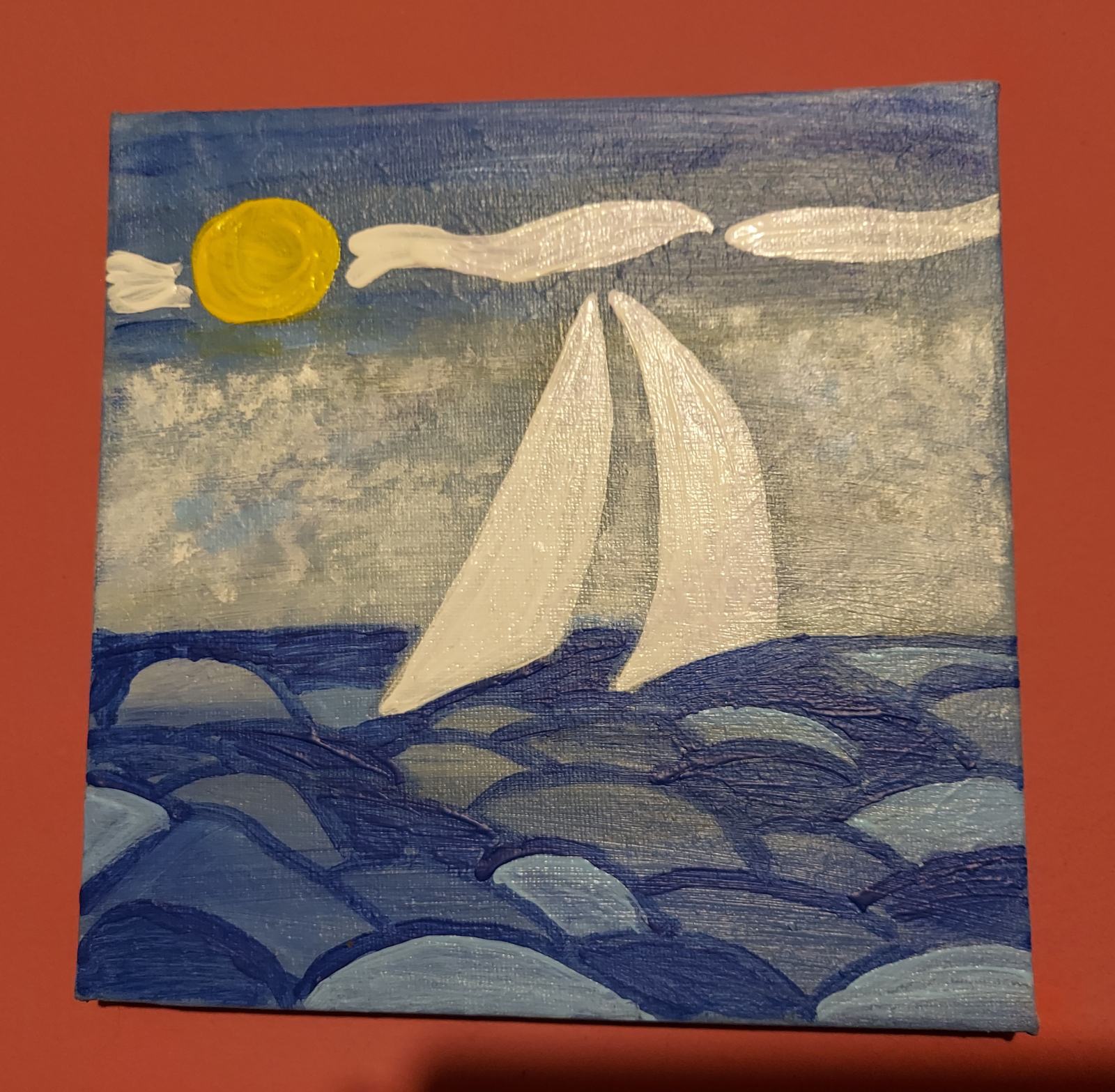 Umjetnička slika- akril na platnu, 20x20cm