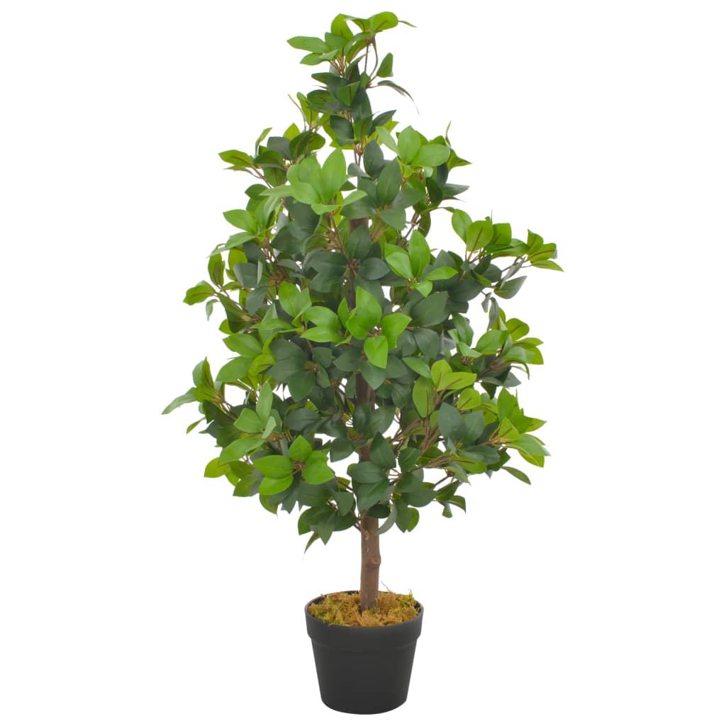 Umjetno stablo lovora s posudom zeleno 90 cm - NOVO