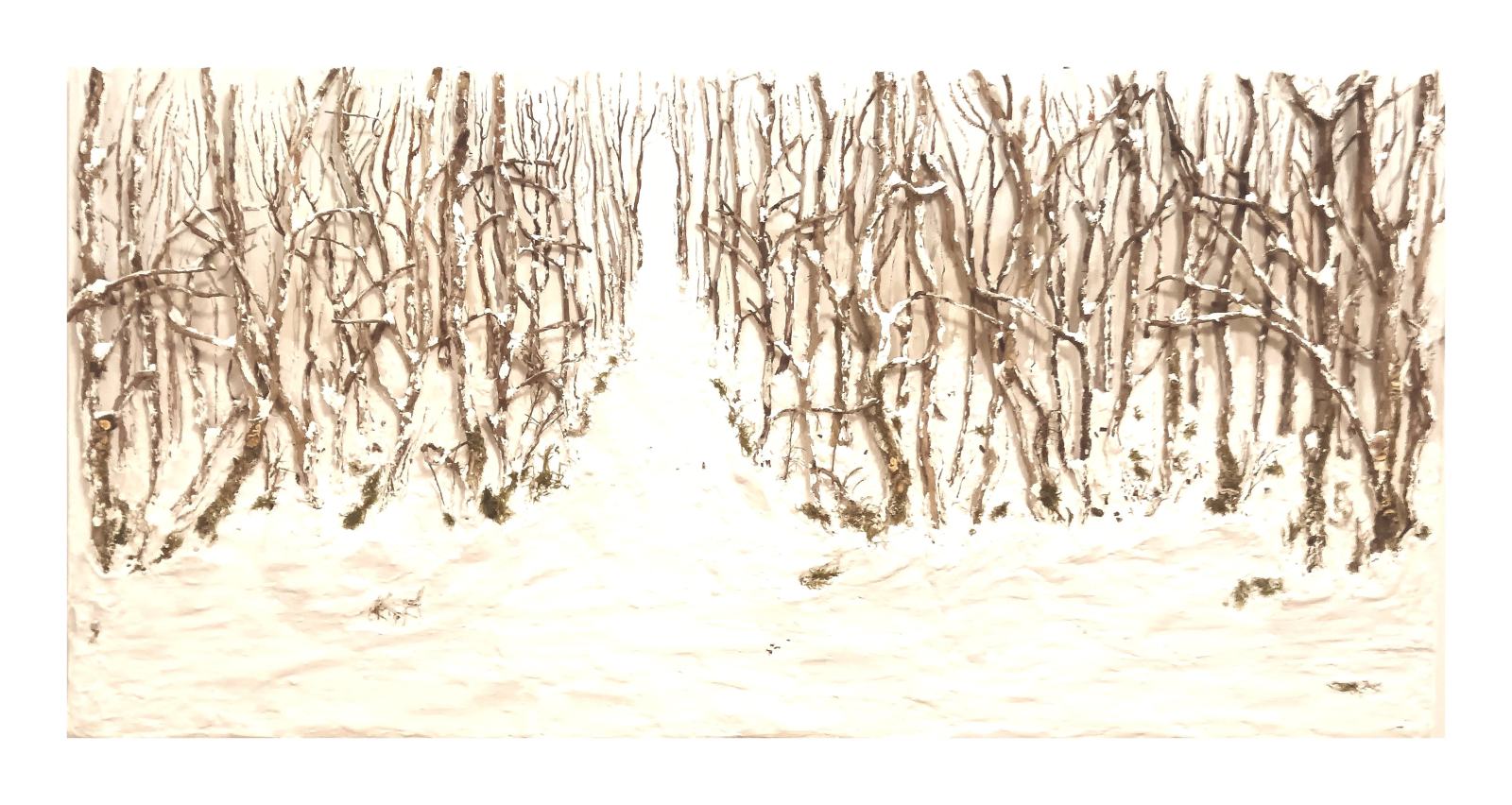 Unikat slika ,,Zima u šumi3D