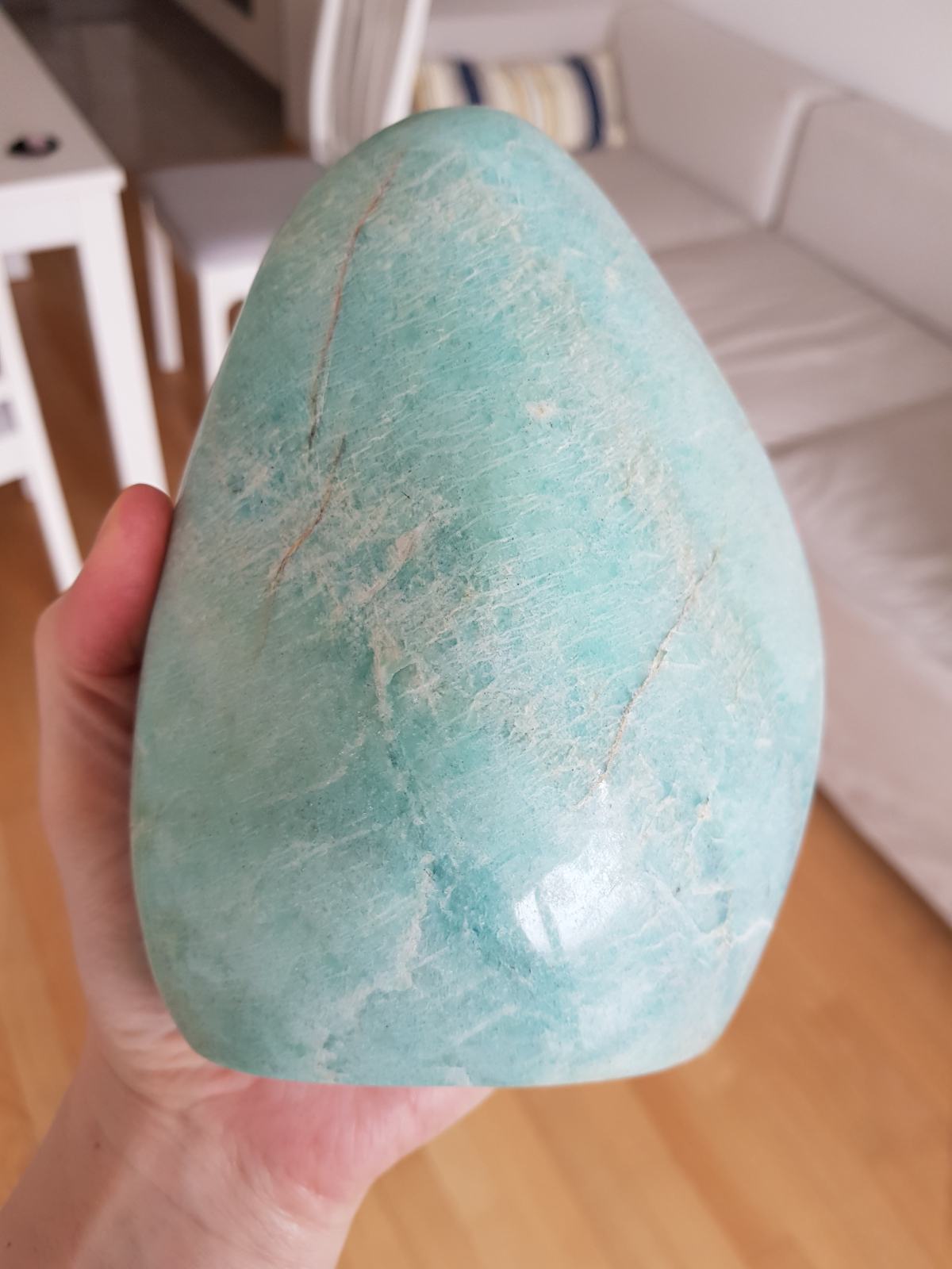 Unikatni plavi Amazonit kristal / mineral / kamen / geoda