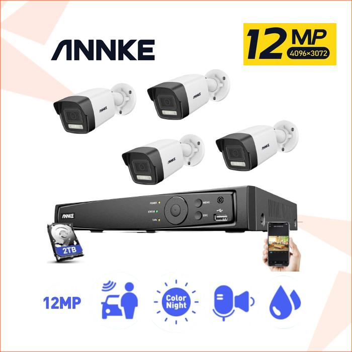 ANNKE 12MP IP POE SET ZA VIDEO NADZOR SA 4 KAMERE ANNKE