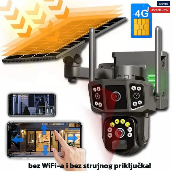 Defender 4G solarna dvostruka kamera HD 360