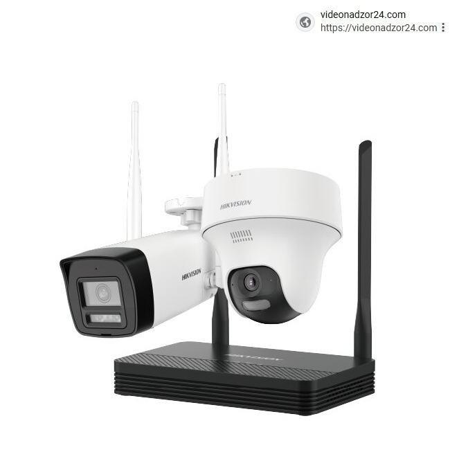⏺ HIKVISION VIDEO KOMPLET WIFI 2 KAMERE NKS422W02H !! AKCIJA