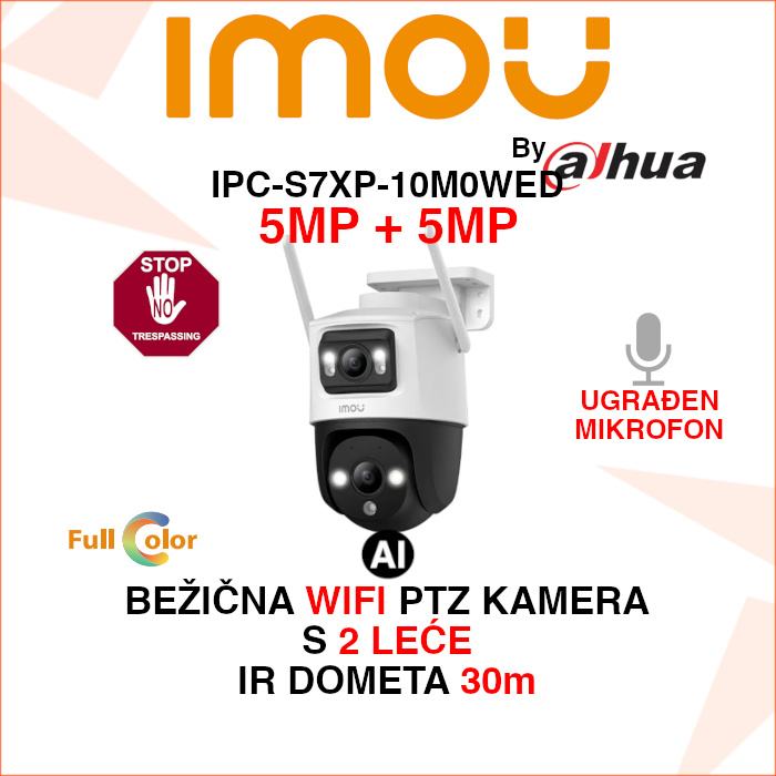 IMOU CRUISER DUAL 5MP + 5MP AI PTZ WIFI KAMERA IPC-S7XP-10M0WED