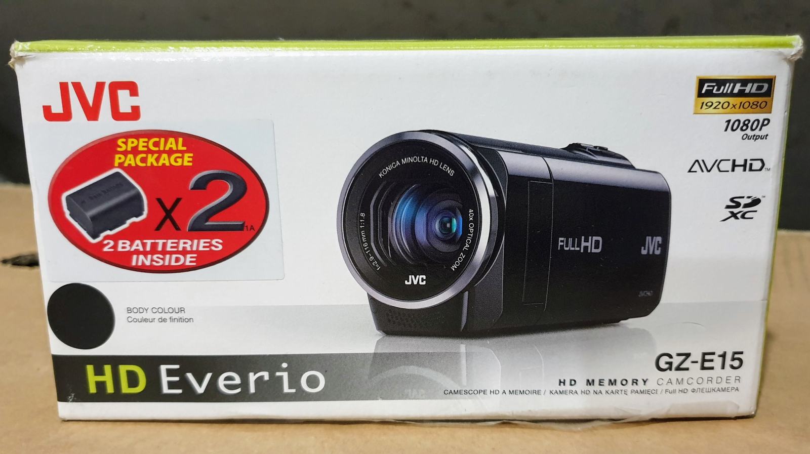 JVC HD Everio GZ-E15 camcorder