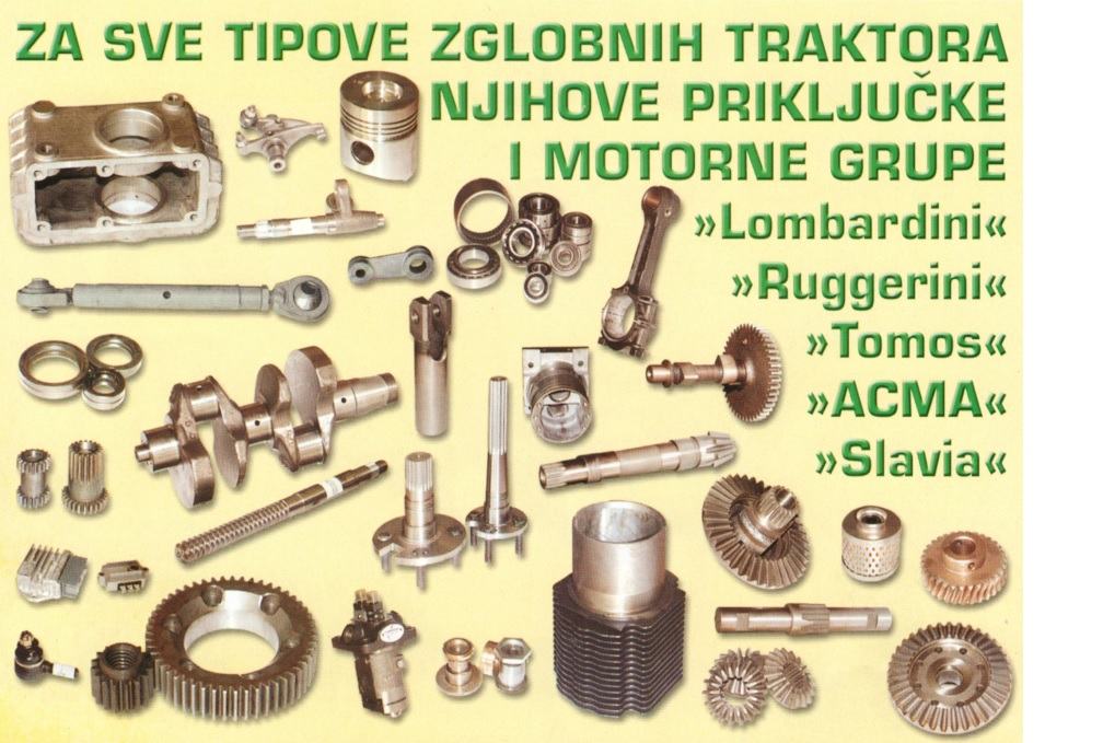 Rezervni dijelovi za sve vrste zglobnih traktora i njihove priključke