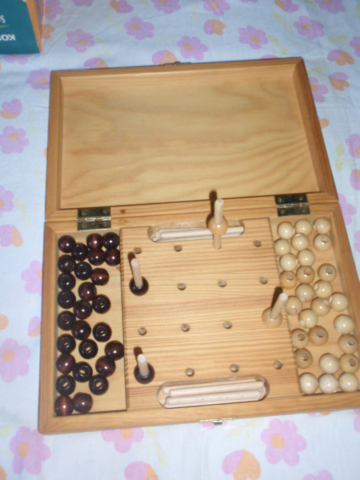 3D mlin / Tic Tac Toe Drvena igra na ploči