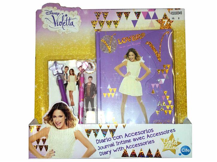 Violetta dnevnik set s olovkama