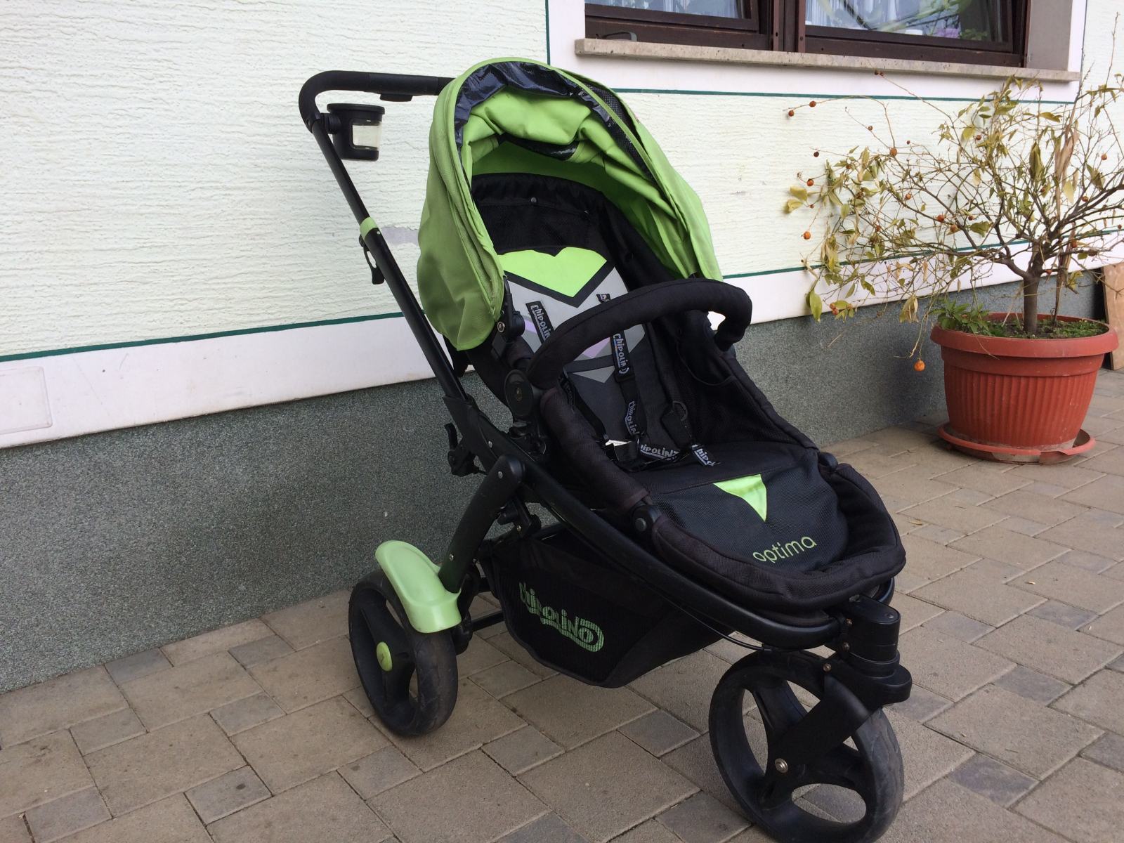 Dječja kolica 2 u 1 - Chipolino Optima Green