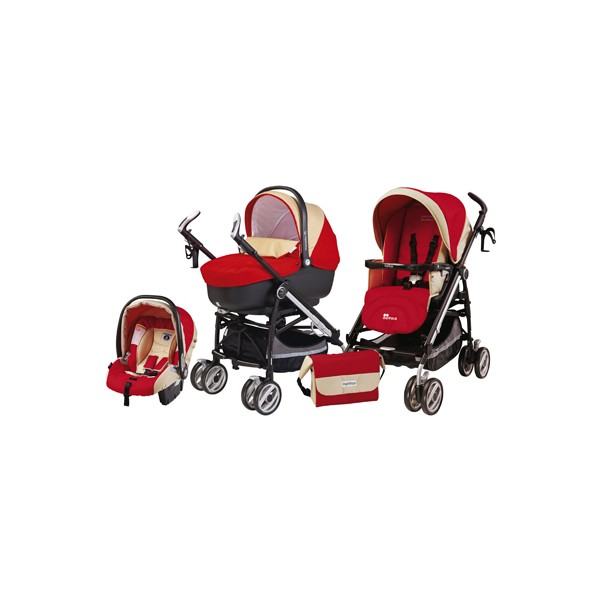 Peg Perego Pliko P3 3 u 1 on track crvena-beige