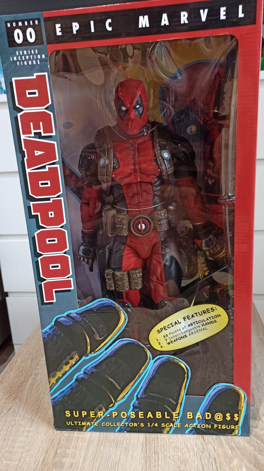Deadpool - Epic Marvel Number 00 - 1/4 Scale Figure by NECA- NOVO