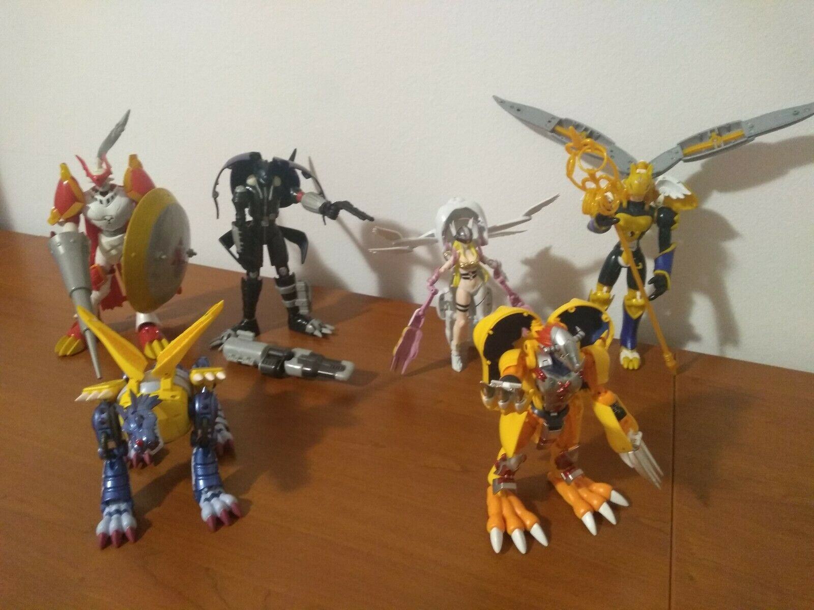 Digimon Warp figure WarGreymon MetalGarurumon Gallantmon... x6!