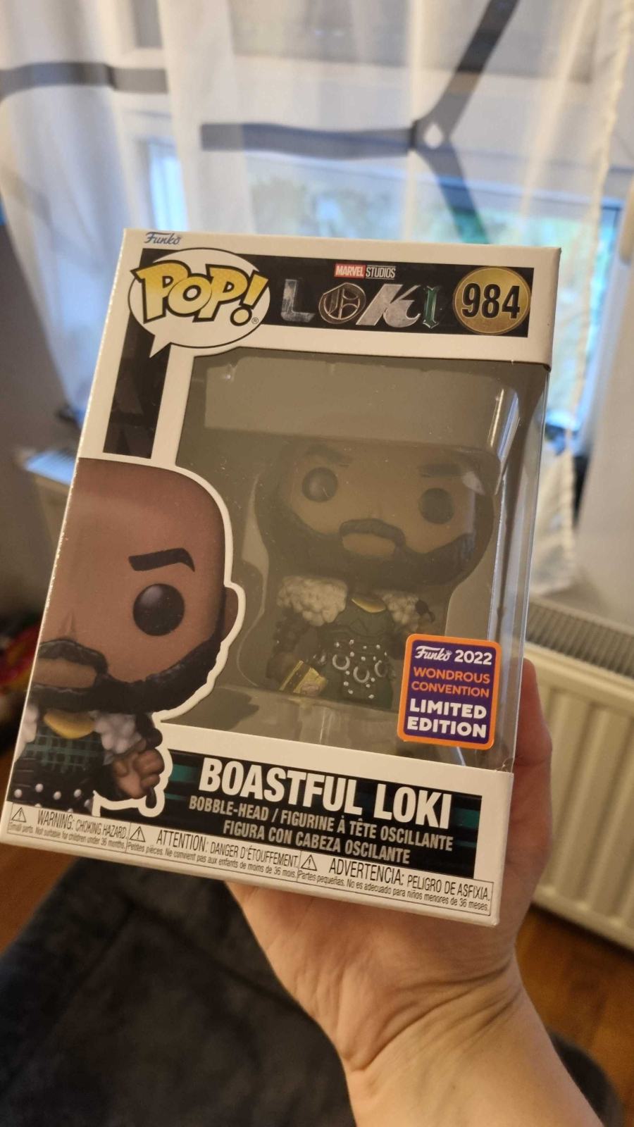 Funko Pop Boastful Loki #984 2022 Wondrous Convention