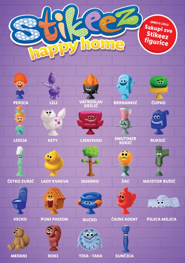 Stikeez Lidl 2021 Happy Home