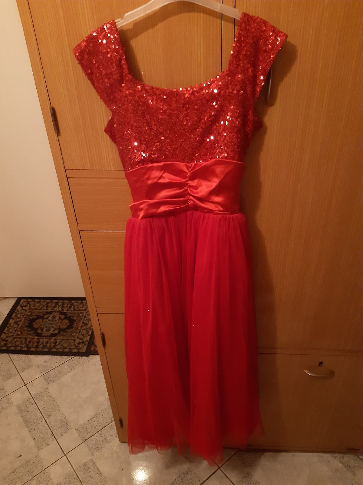 Svečana crvena Monsoon haljina 12-13godina