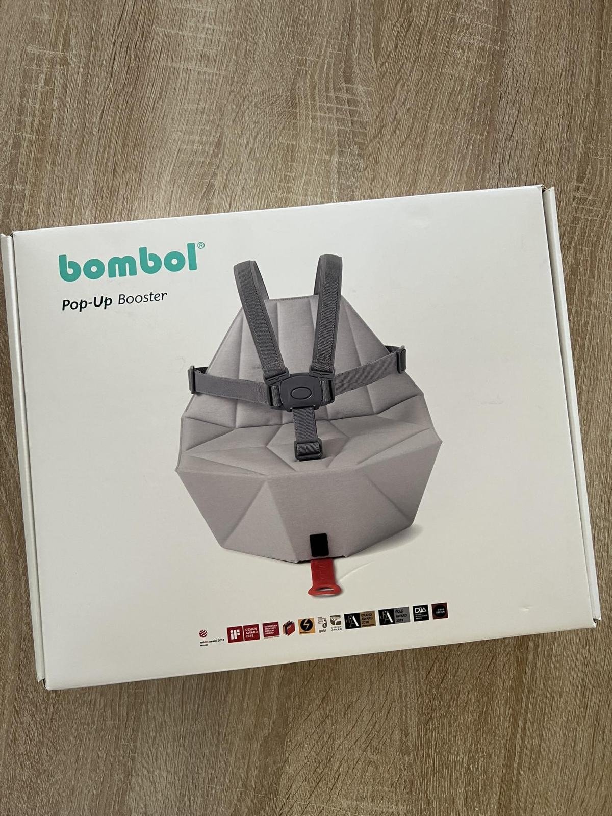 Bombol Pop-Up Booster Hranilica Pebble siva