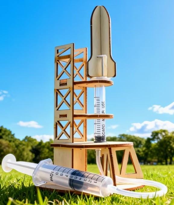 STEAM Model 03 3D drvena RAKETA (DIY set)