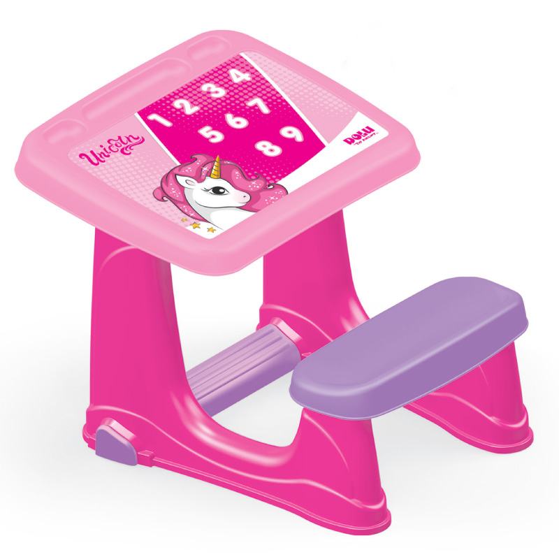 Stolić za igru i čenje Smart Jednorog rozi - 49 x 70 x 54 cm