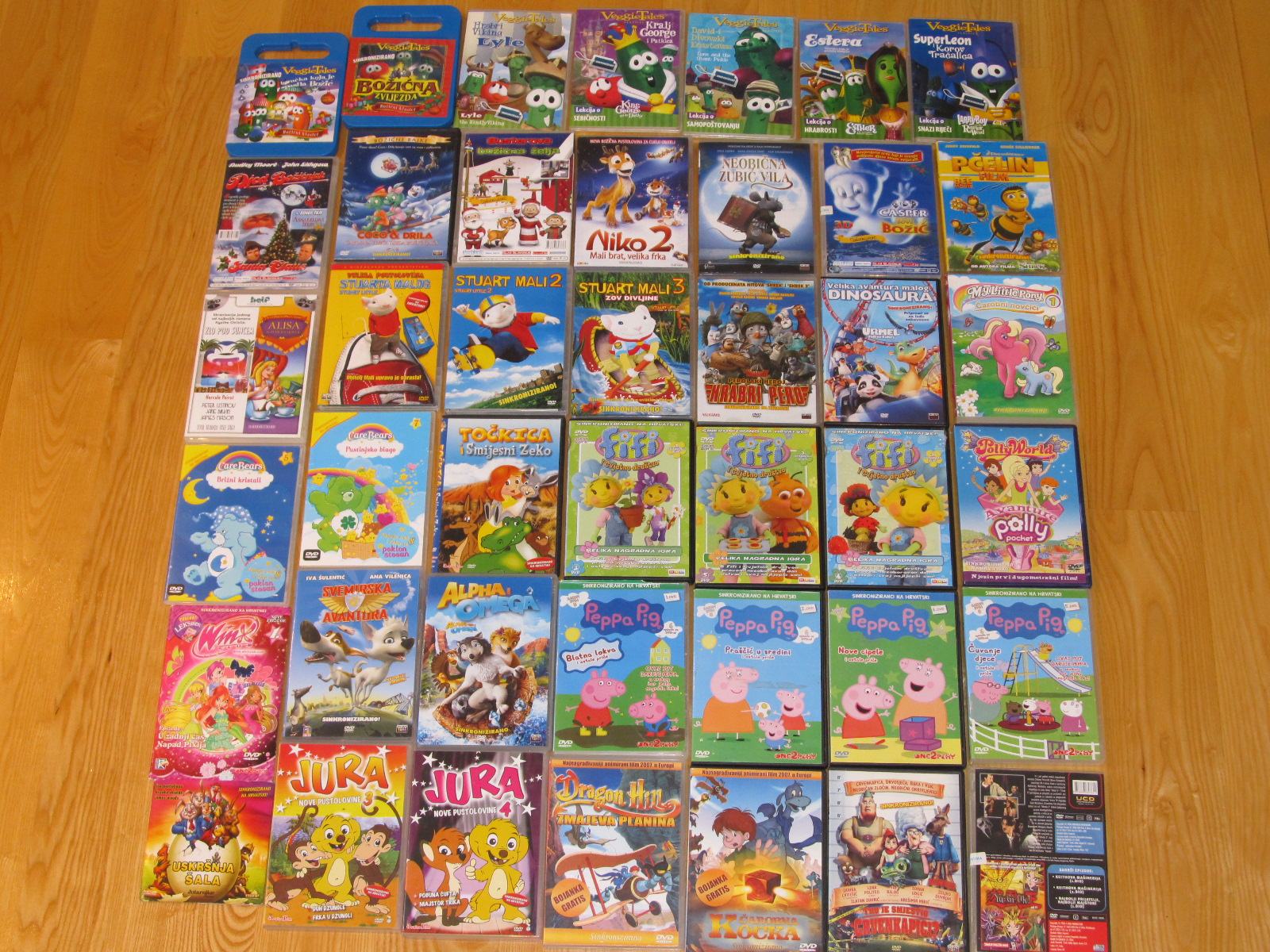 Crtići na DVDu - kupljeni originali - 40 komada