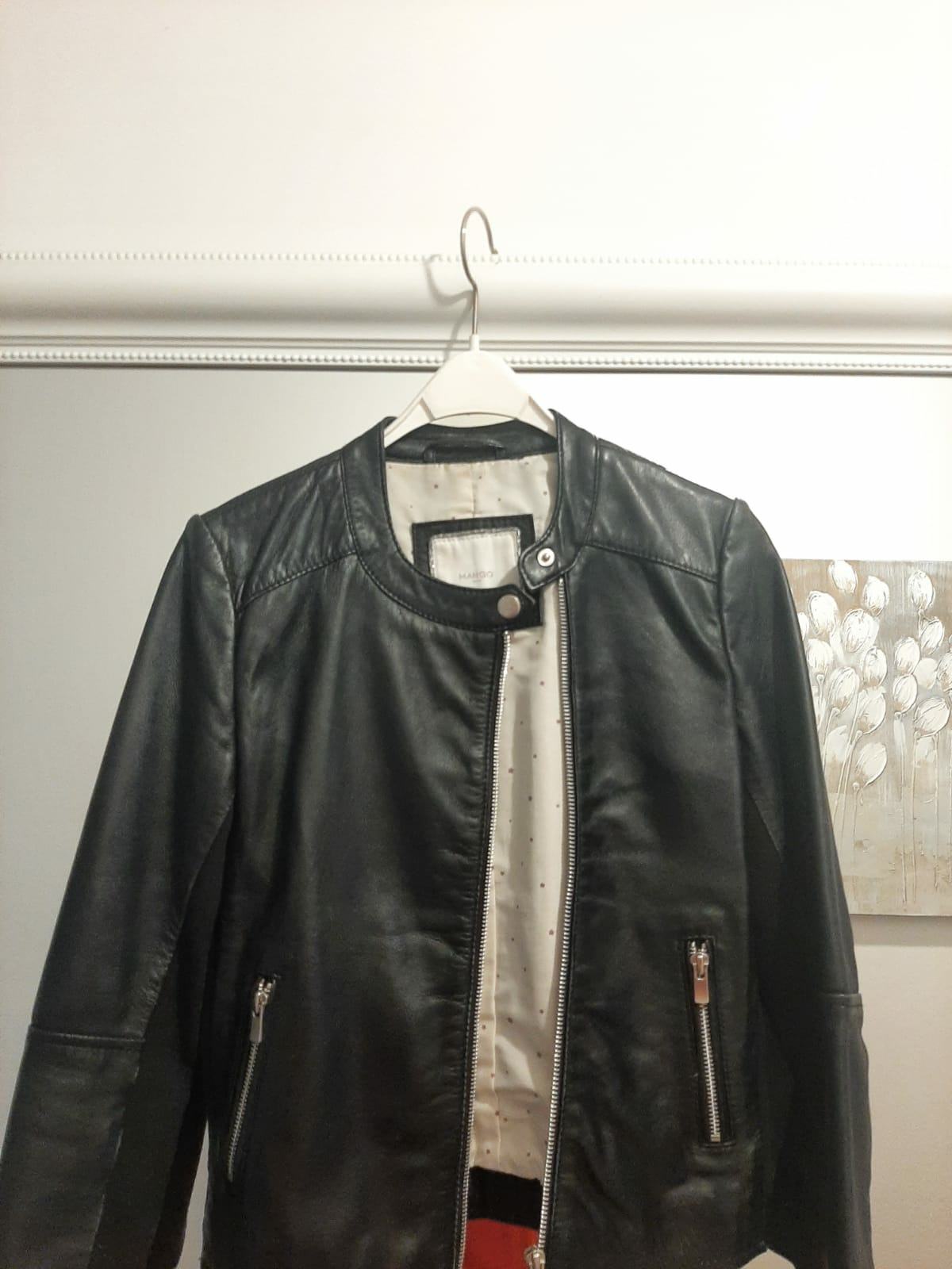 Mango kožna jakna vel.140