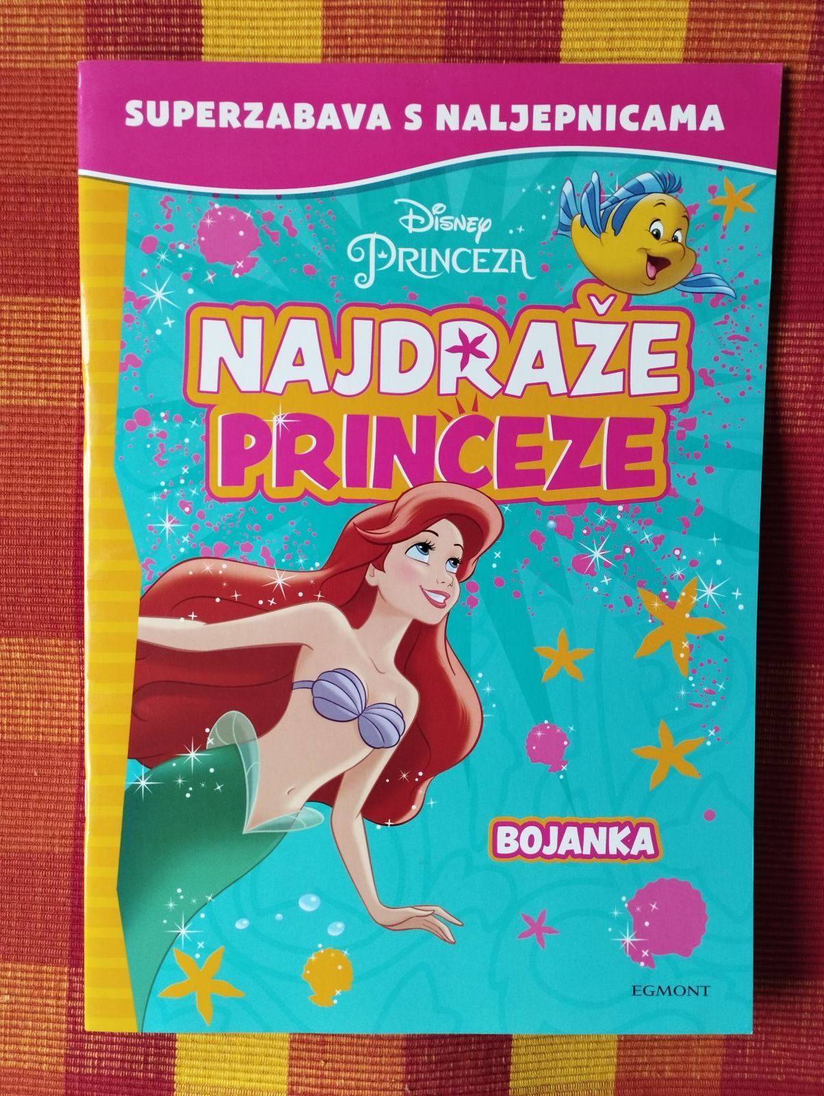 Disney princeza, Najdraže princeze bojanka s naljepnicama