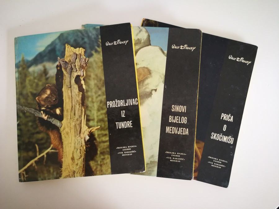 Walt Disney - Tri slikovnice o životinjama u divljini