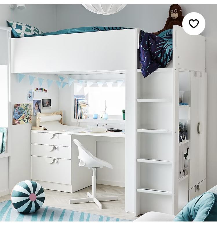 NOVA DJEČJA SOBA IKEA S POVIŠENIM KREVETOM