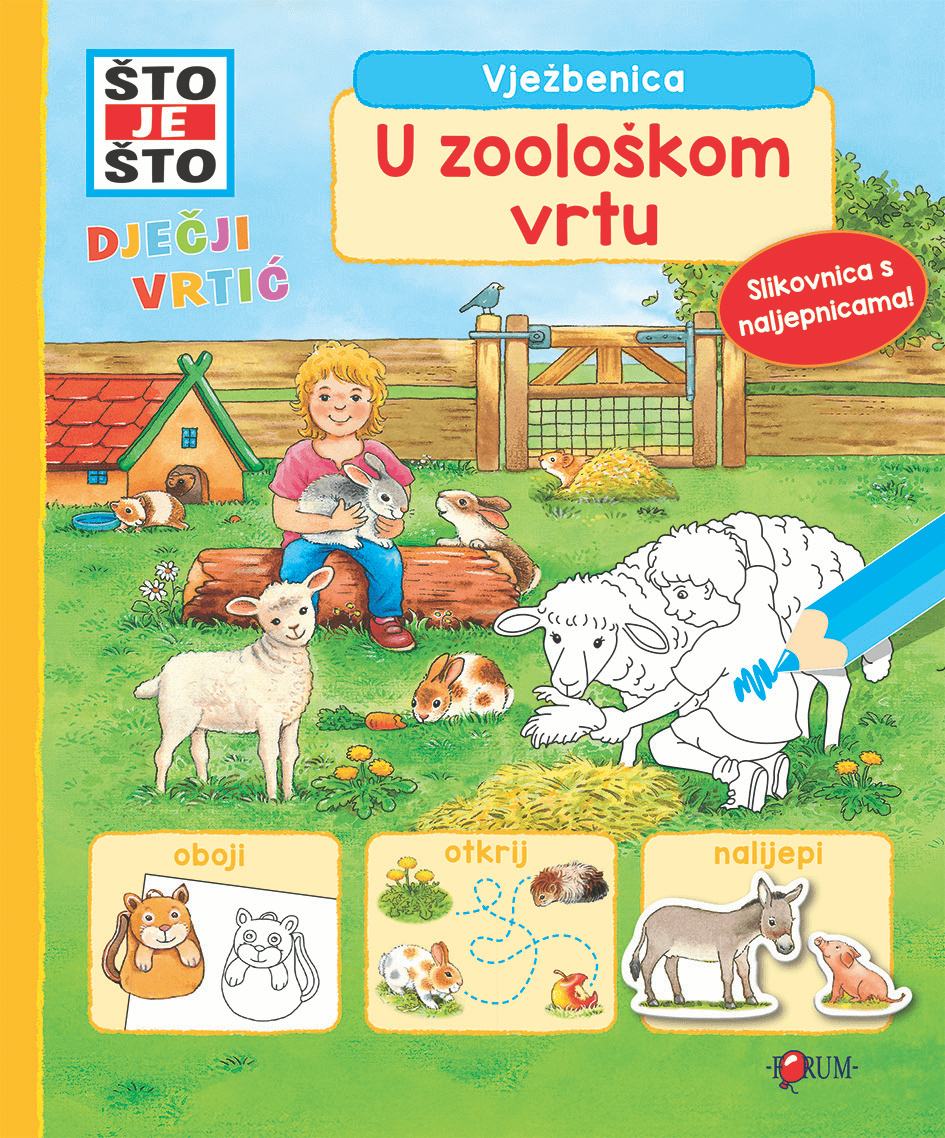 ŠTO JE ŠTO – Vježbenice 1-6 – U ZOOLOŠKOM VRTU