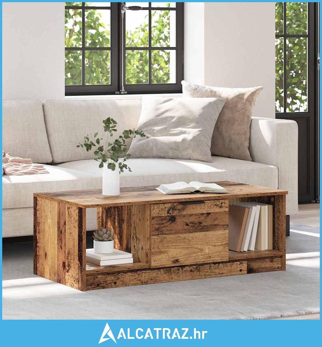 Kava Stol Staro drvo 100 x 50 x 36 cm Konstruirano drvo - NOVO