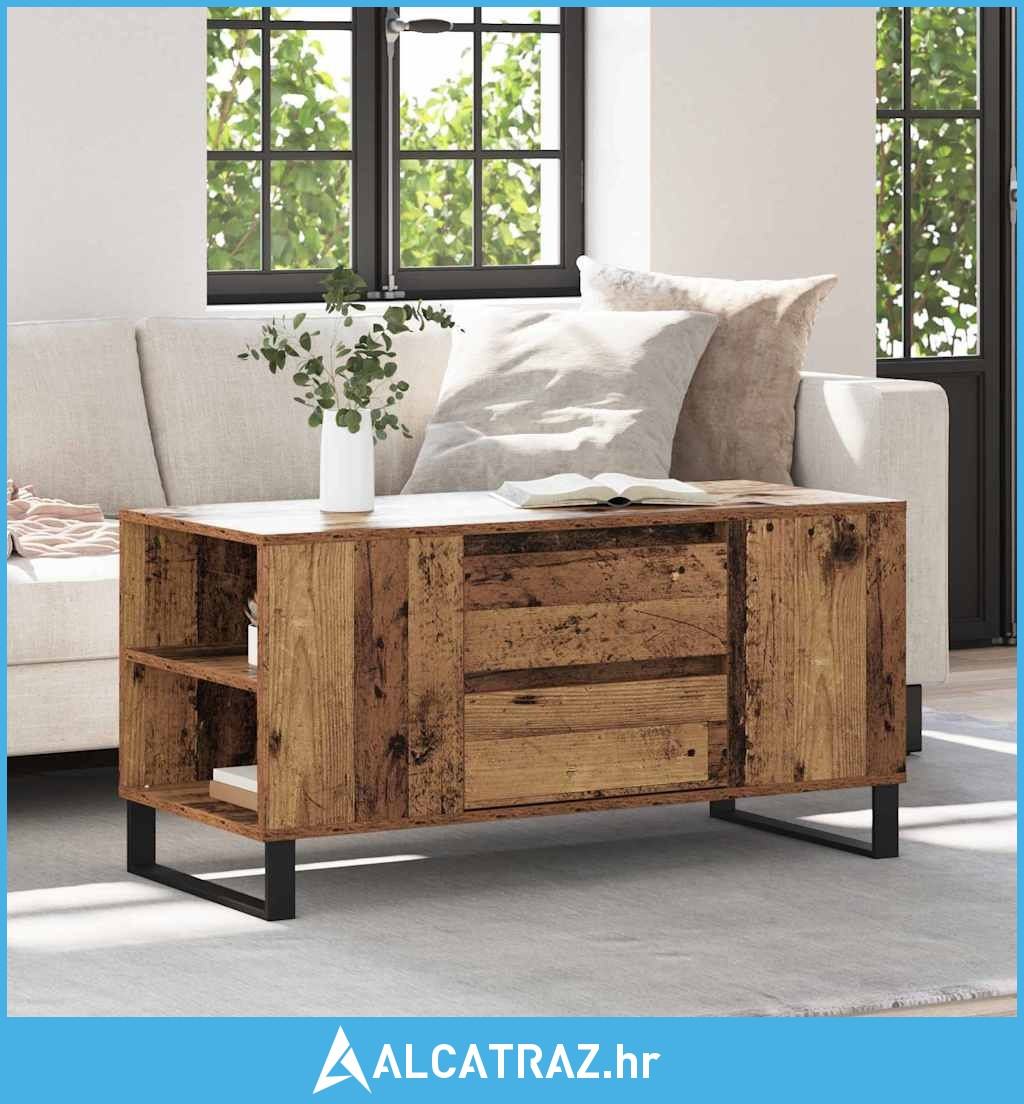 Kava Stol Staro drvo 102 x 44,5 x 50 cm Konstruirano drvo - NOVO