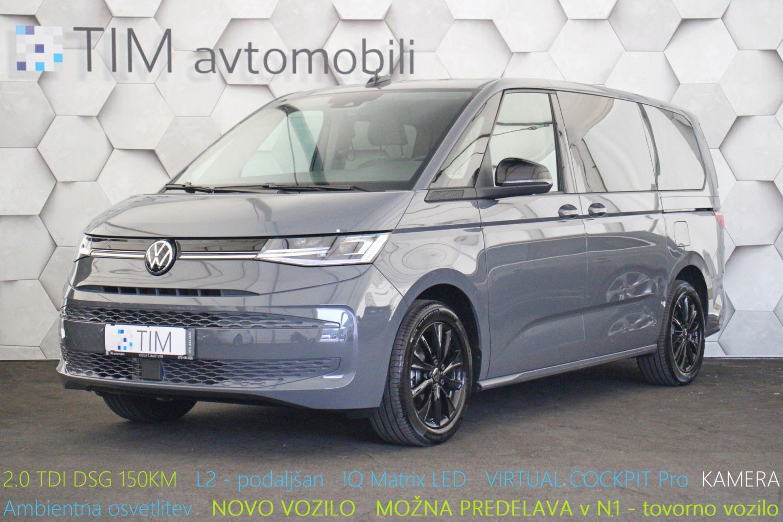 VW T7 Multivan L2 2.0 TDI DSG COCKPIT KAMERA RADAR NAVI N1-teretno ...