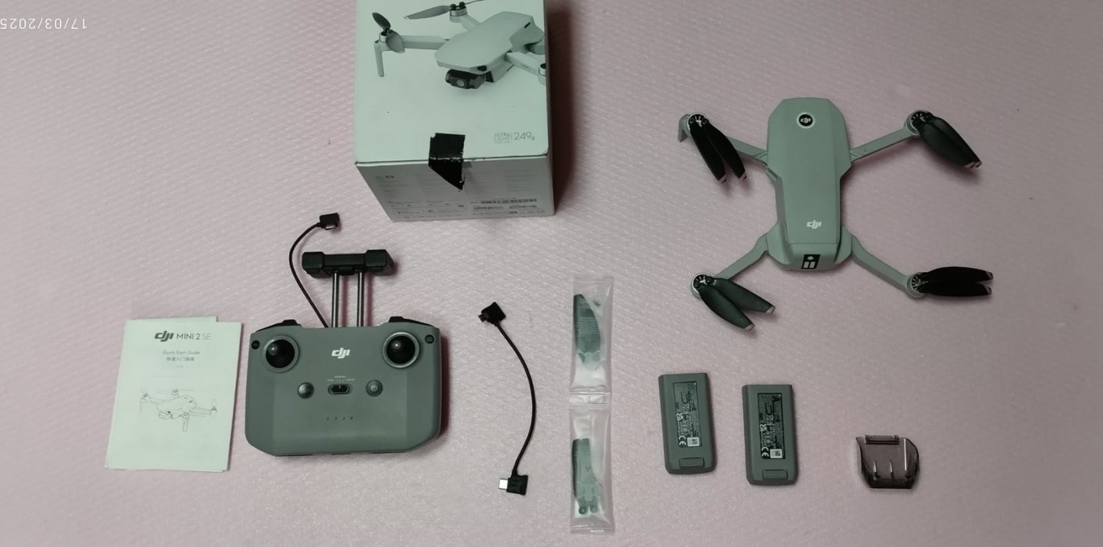 DJI Mini 2SE set + extra baterija +microSSD