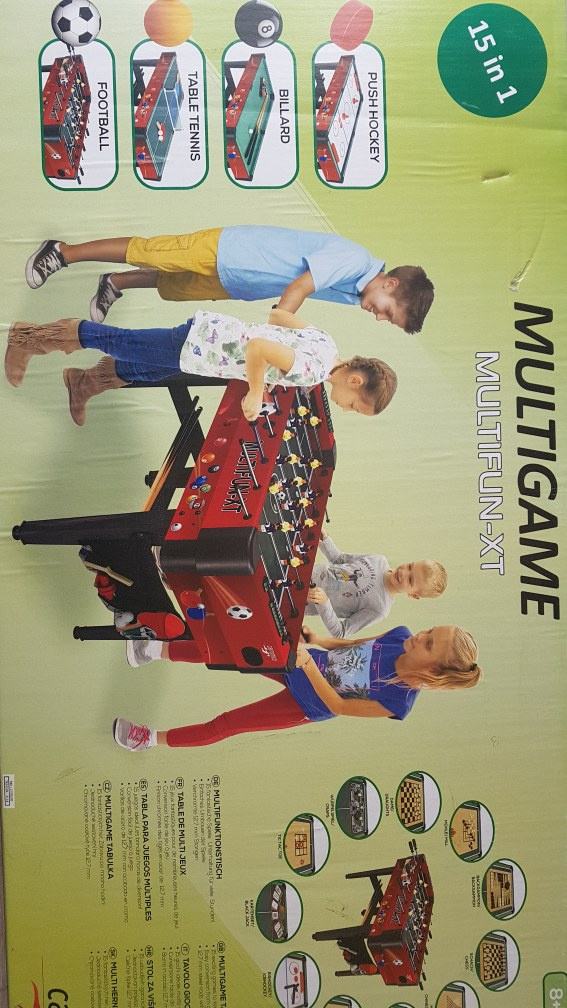 Biljarski stol 4ft ,stolni nogomet... 15 u ,MULTIGAME