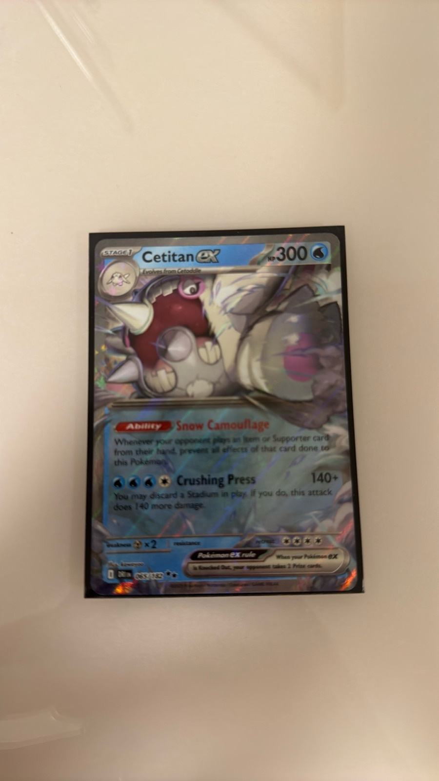 Cetitan ex Destined rivals pokemon karta