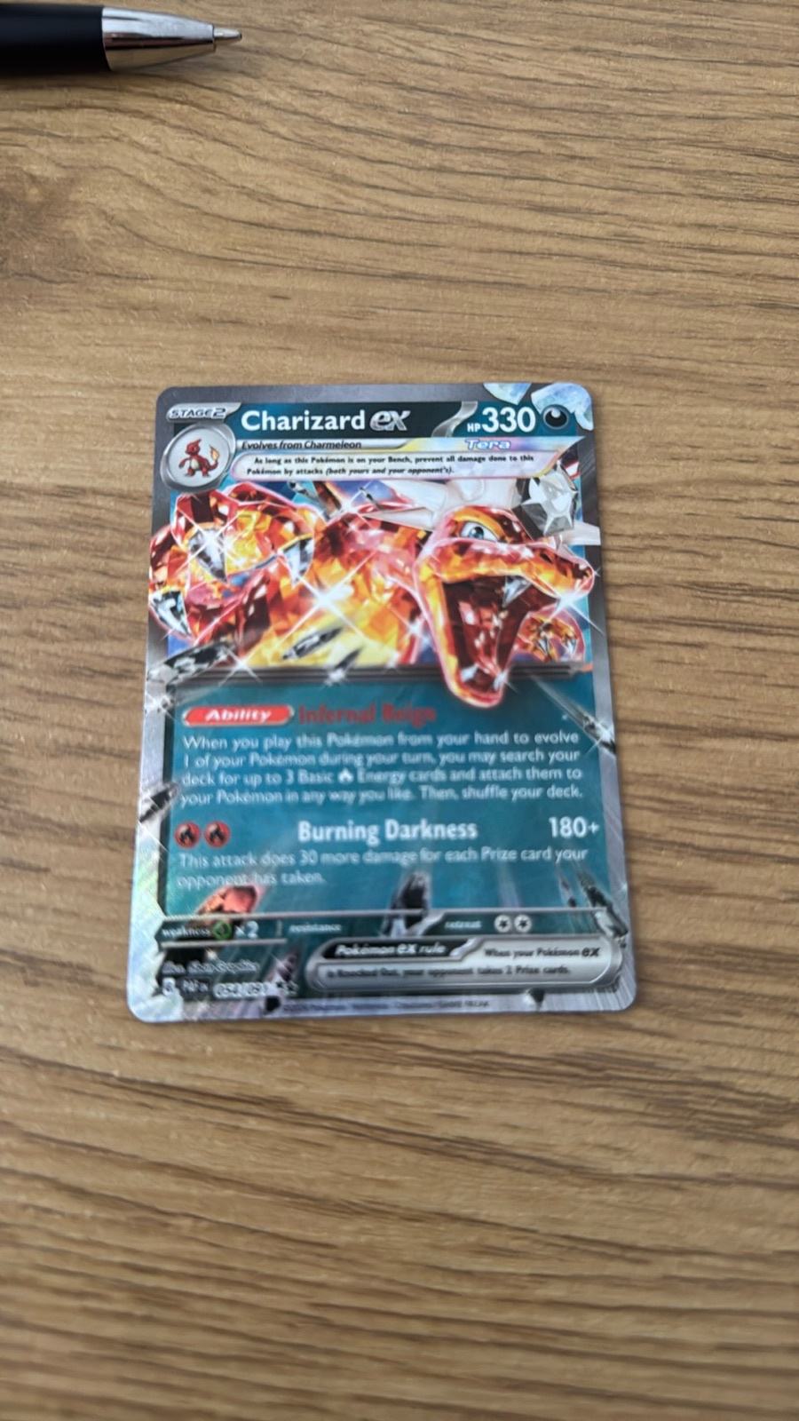 Charizard ex pokemon karta