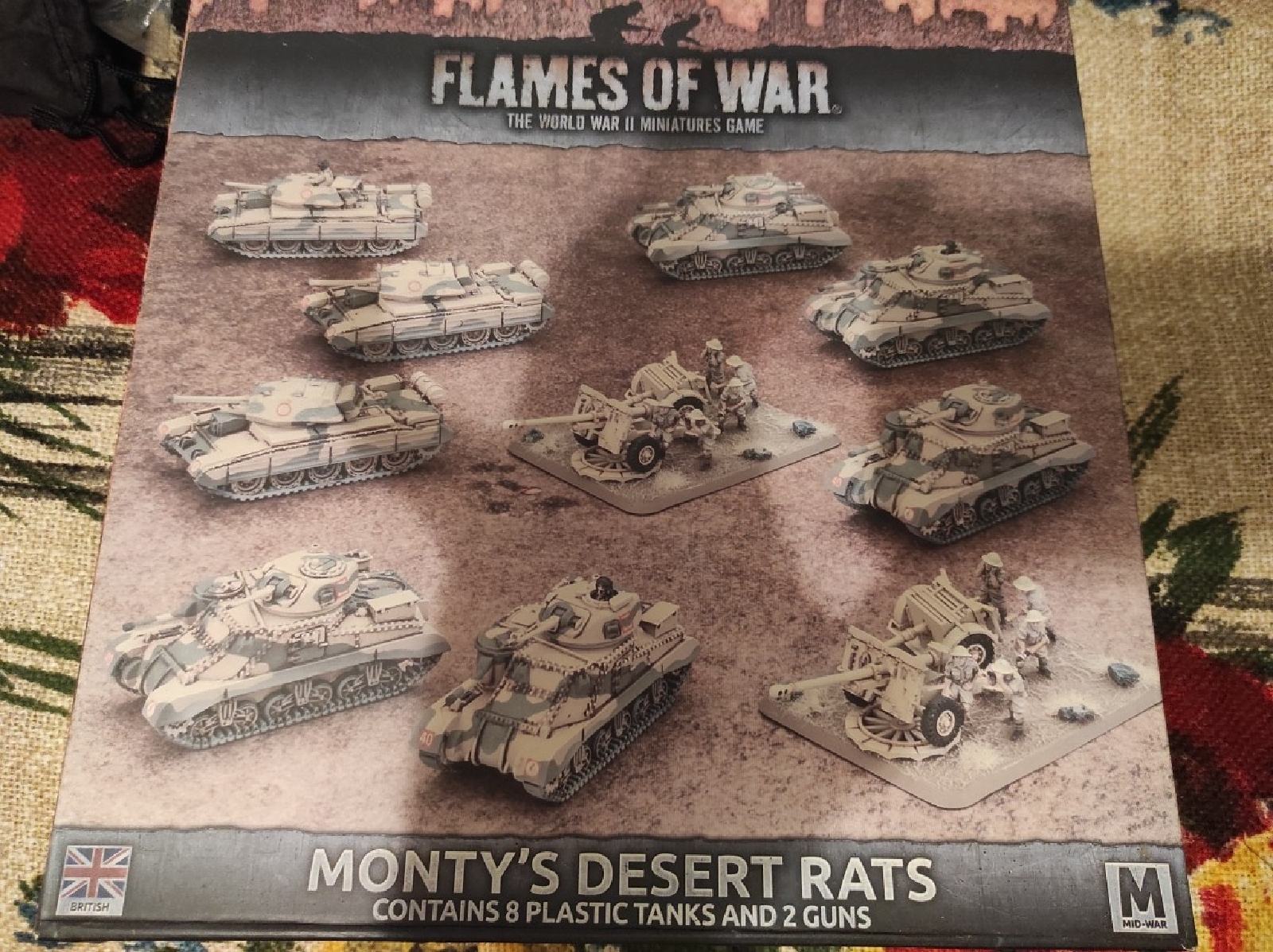 Flames of war Montys Desert Rats set