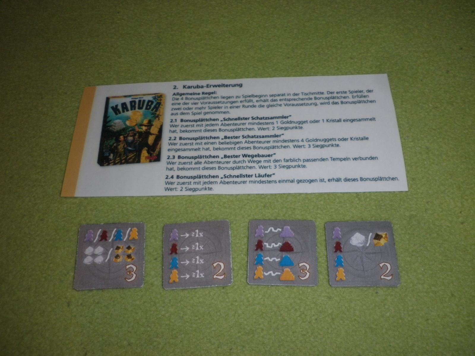 KARUBA EXTENSION : bonus tiles - ekspanzija za društvenu igru