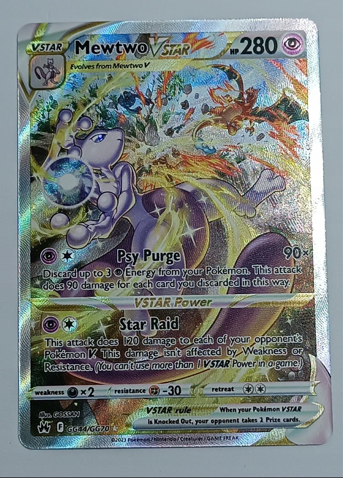 Mewtwo V star pokemon karta - fiksna cijena