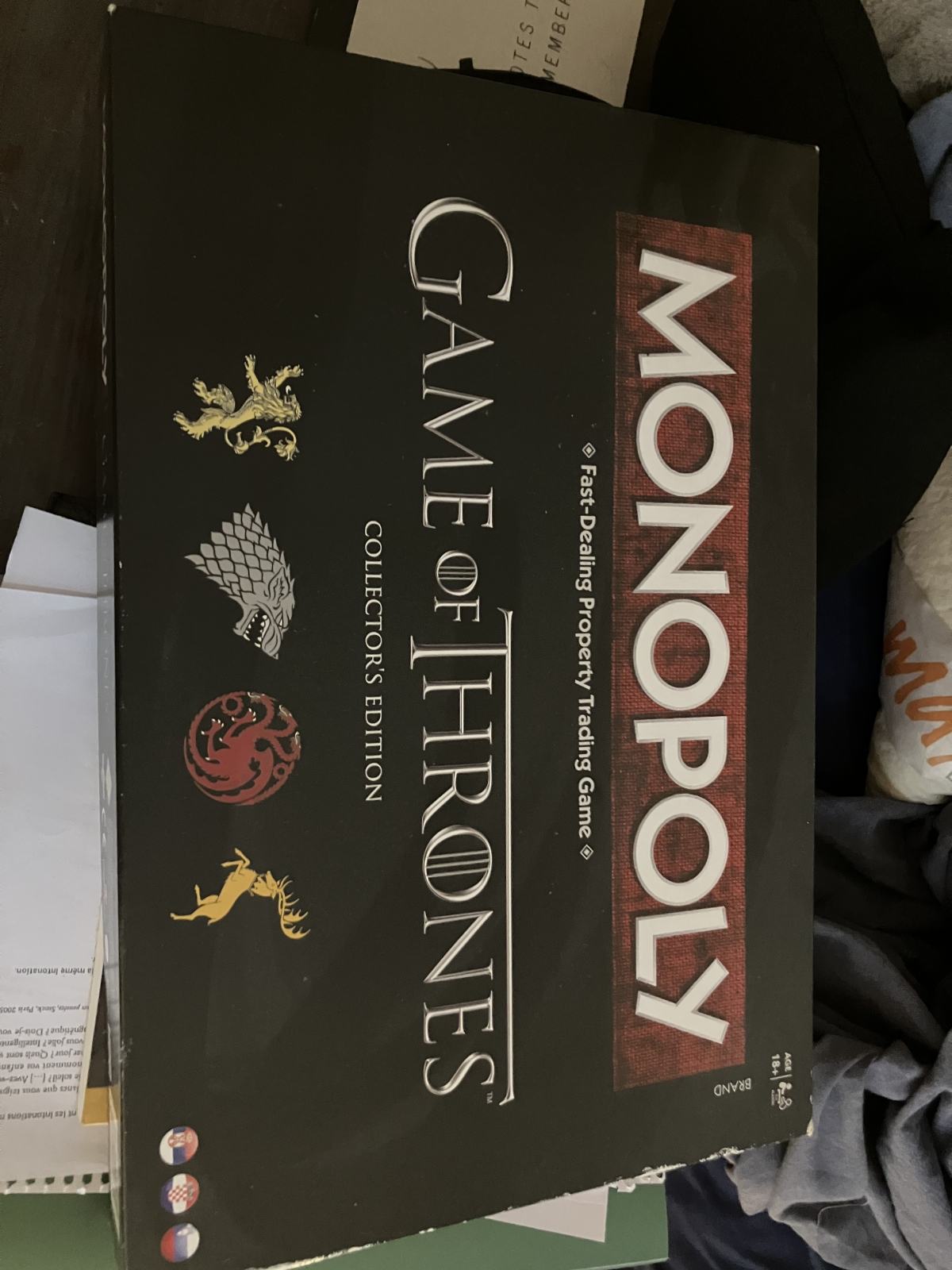 Monopoly (Game of Thrones edition)