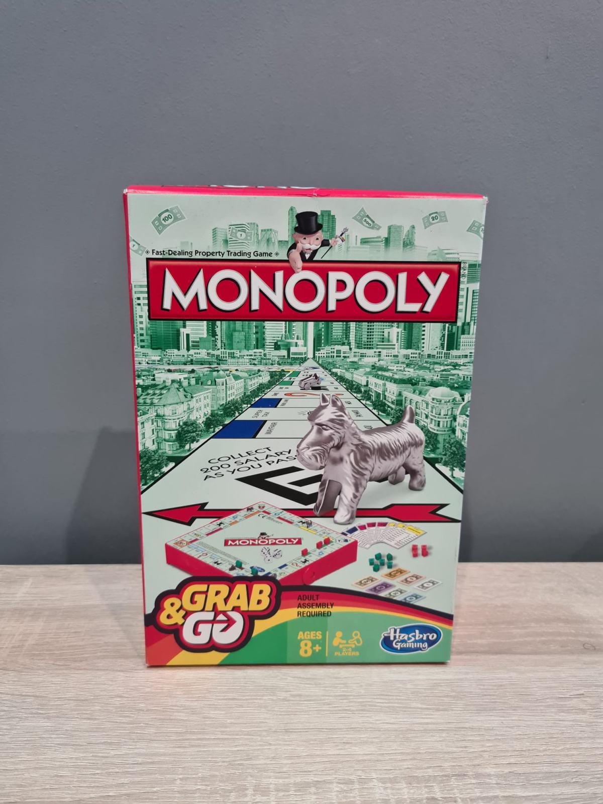 MONOPOLY GRAB GO IGRA *DO 24 RATE* NOVO! R1!