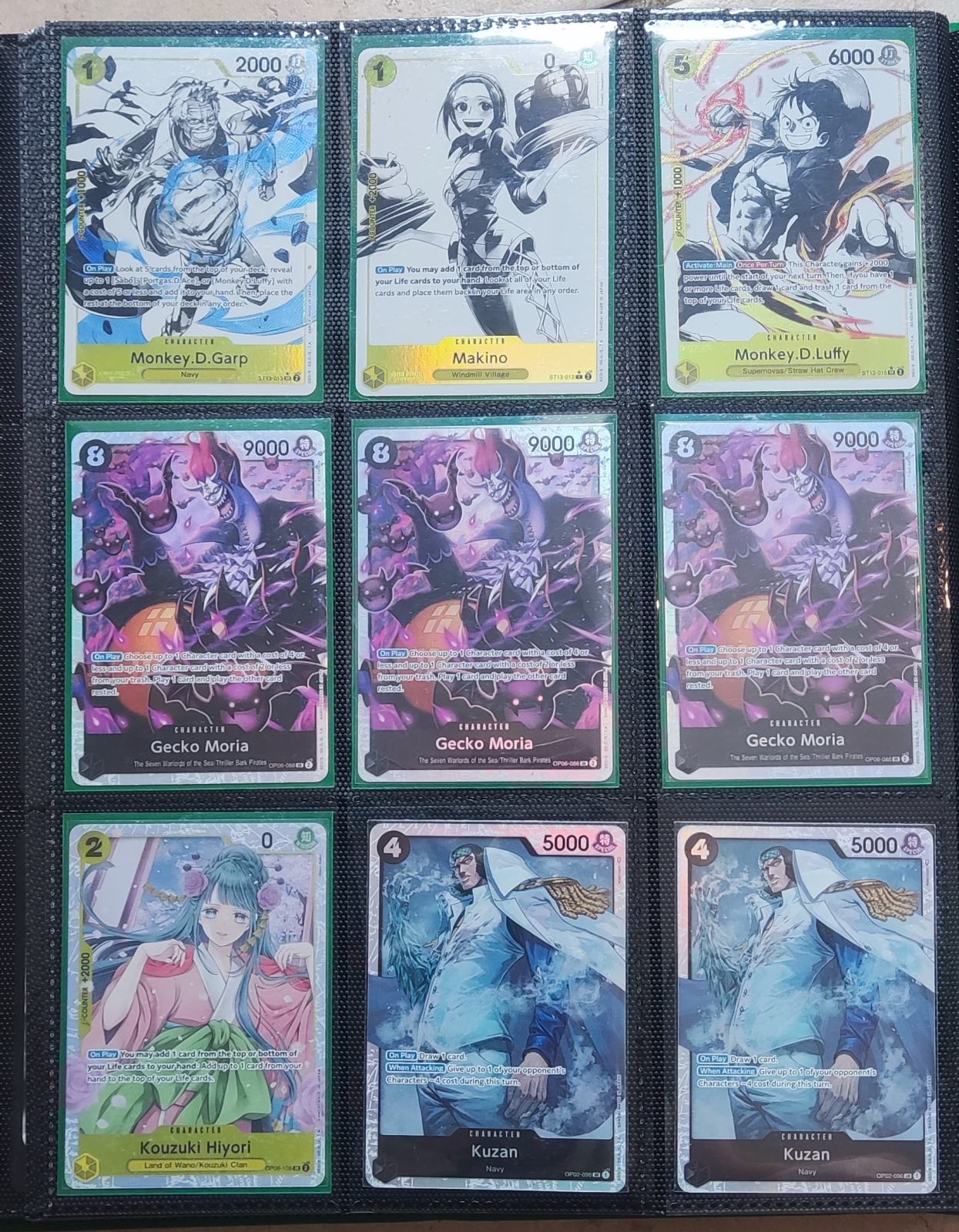 One piece tcg kolekcija