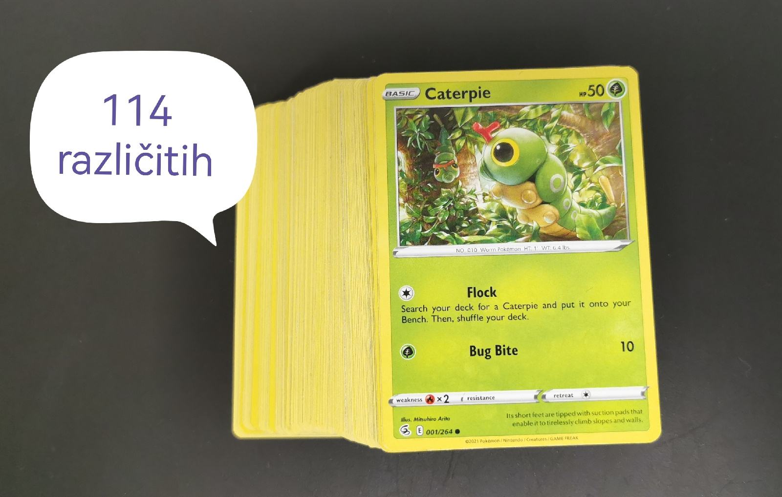 Pokemon karte - Fusion strike 114 različite