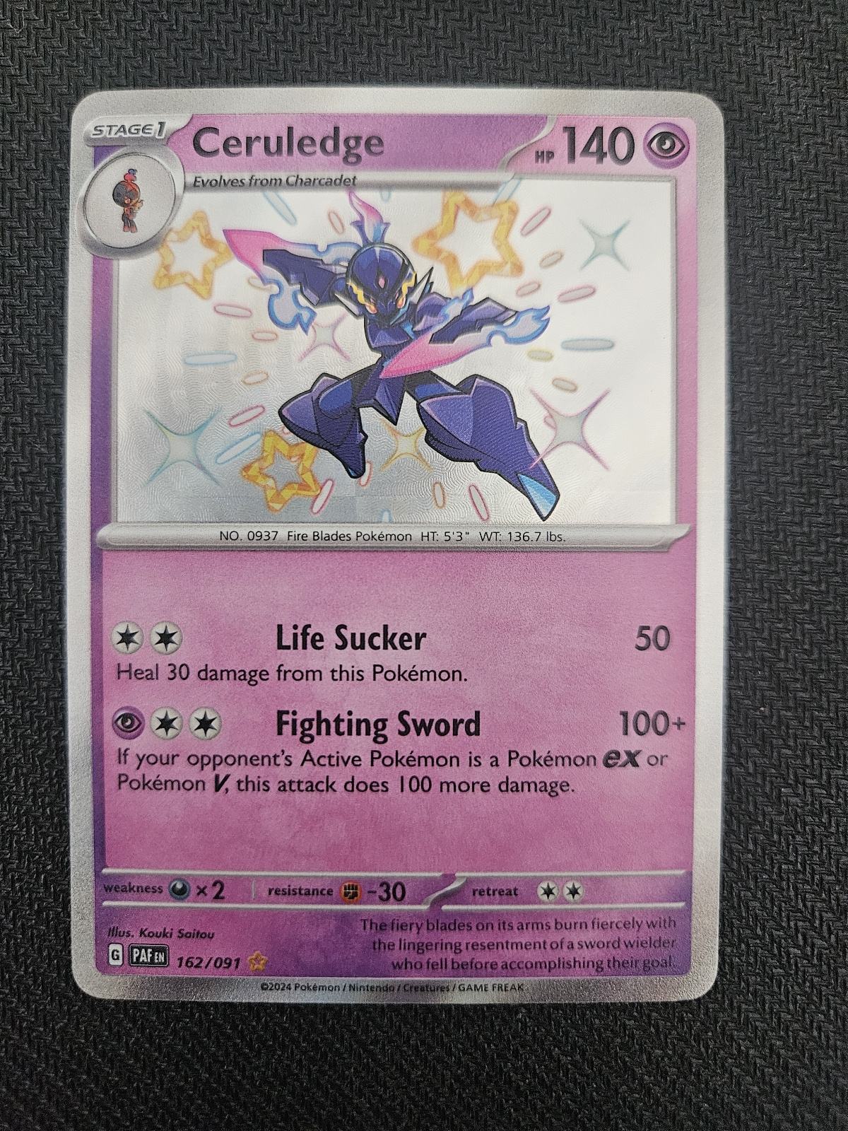 Pokemon Shiny Ceruledge 162/091 Mint