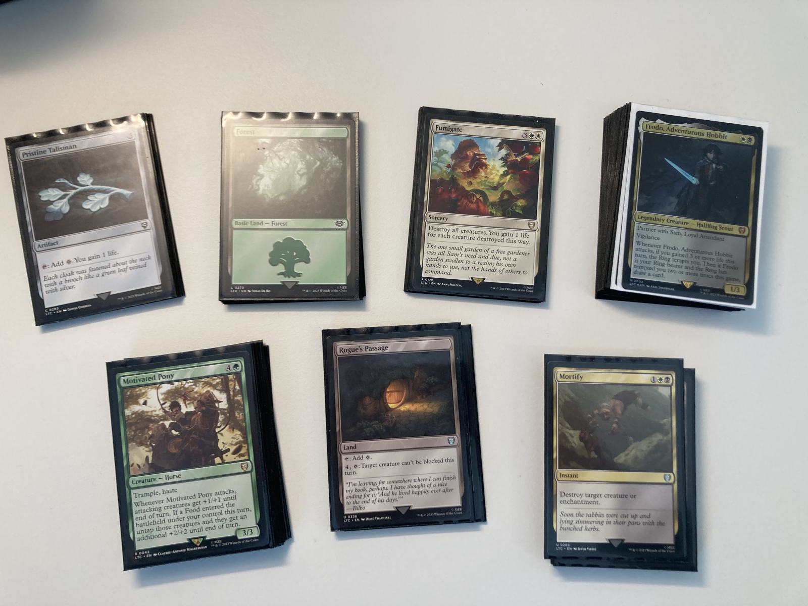 The Lord of the Rings Commander deck set (Magic the Gathering)