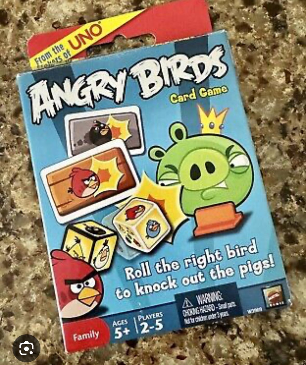 UNO Karte za Igru Angry Birds Edition