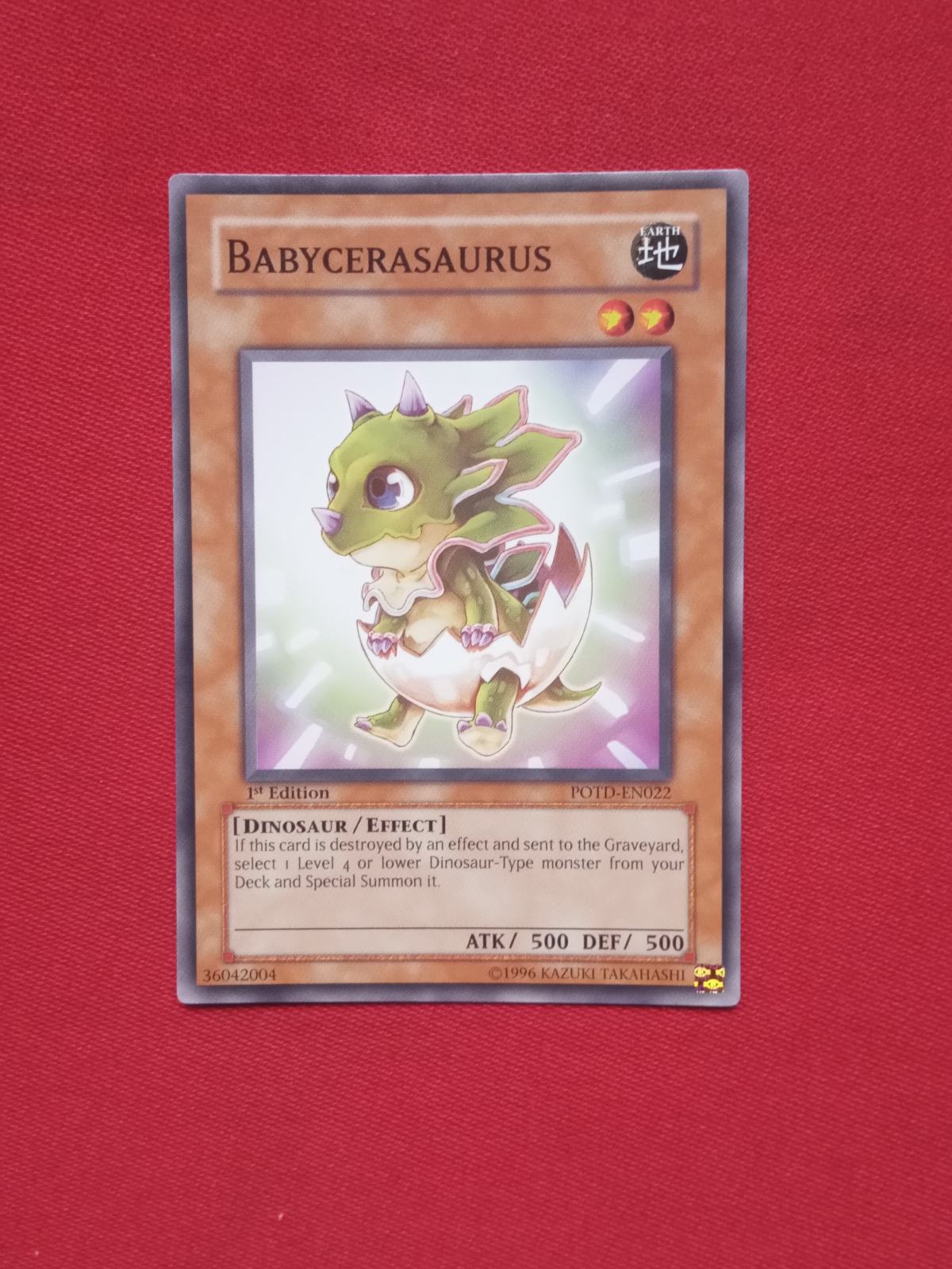 Yu-Gi-Oh - Babycerasaurus, POTD-EN022