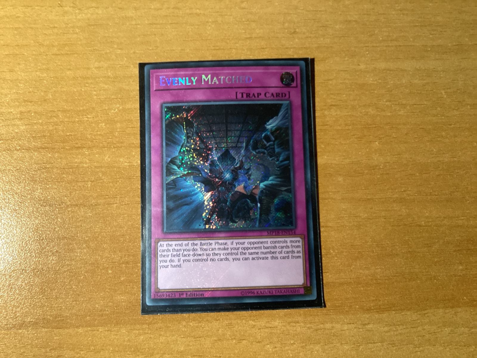 Yu gi oh Kartica Evenly Matched Mint 1st Edition Secret Rare