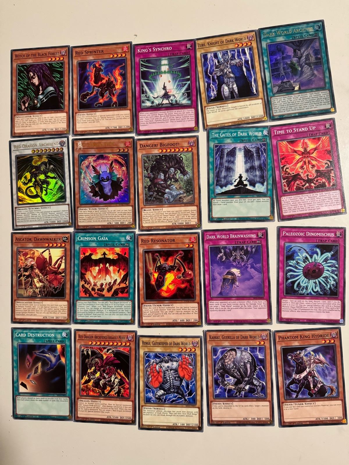 Yu-Gi-Oh kolekcija (Hot Red Dragon Archfiend Abyss, Danger Nessie itd.