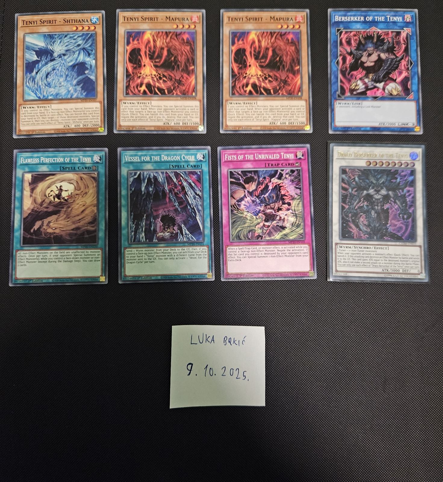 Yu-Gi-Oh! Yugioh Tenyi lot